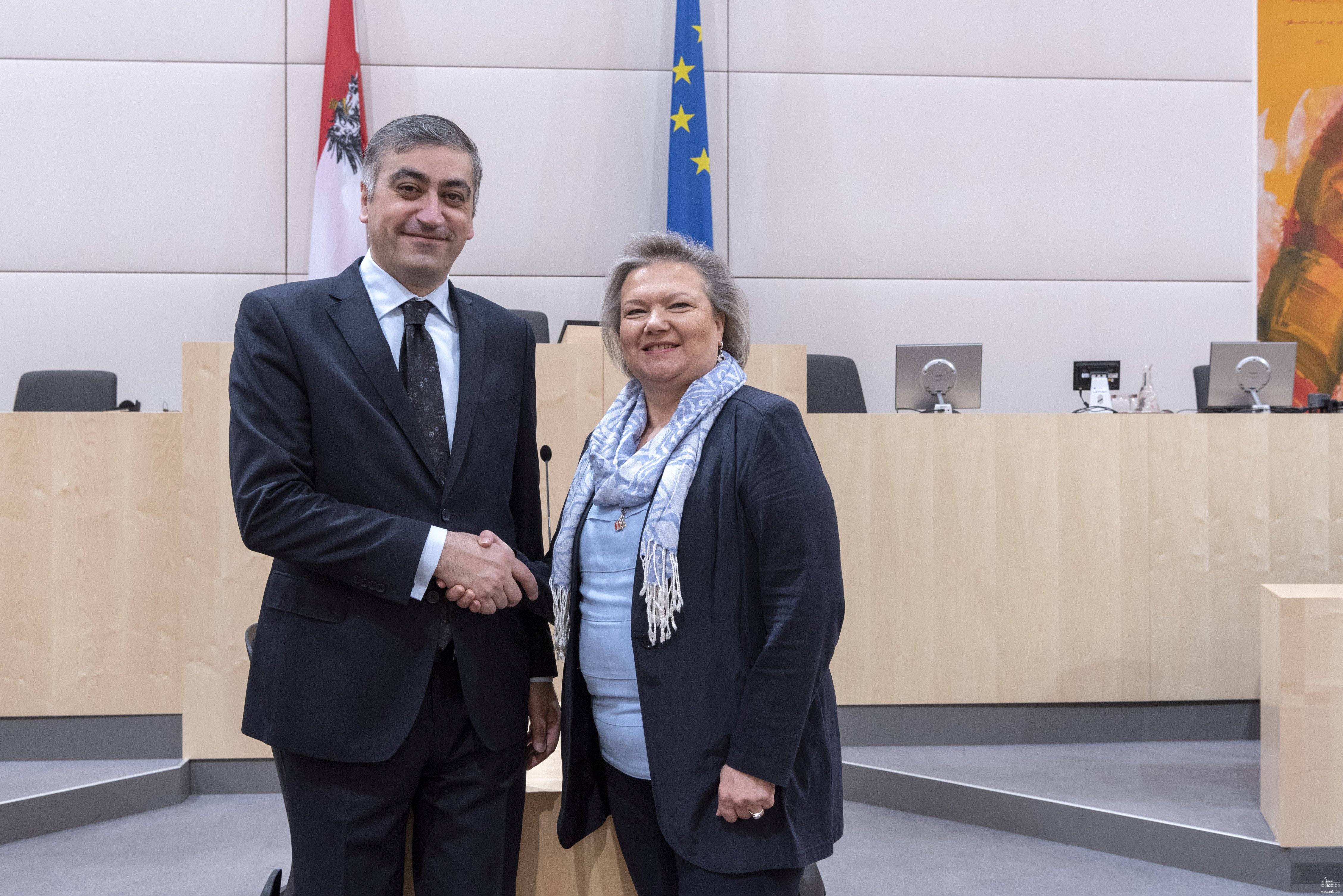 Meeting of Ambassador of Armenia to Austria Armen Papikyan in the ...