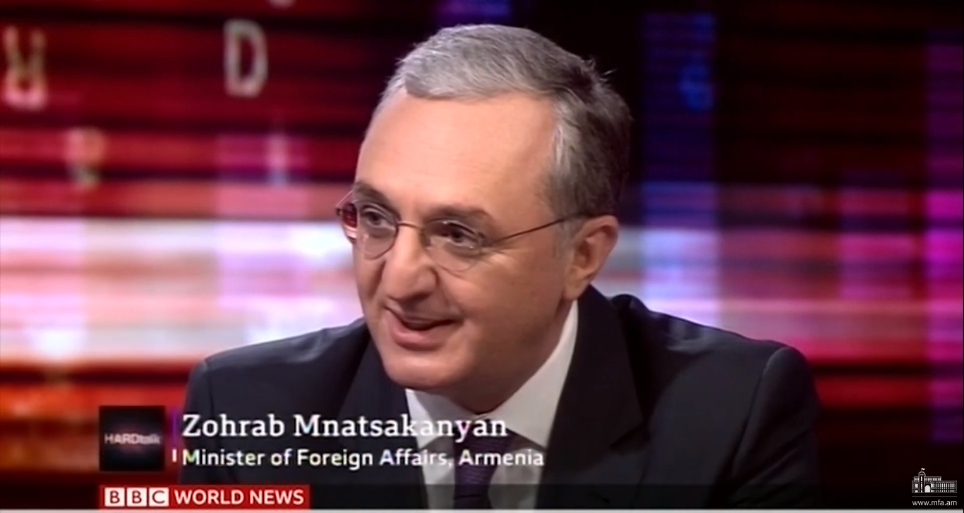 Interview of Armenia’s Foreign Minister Zohrab Mnatsakanyan to BBC ...