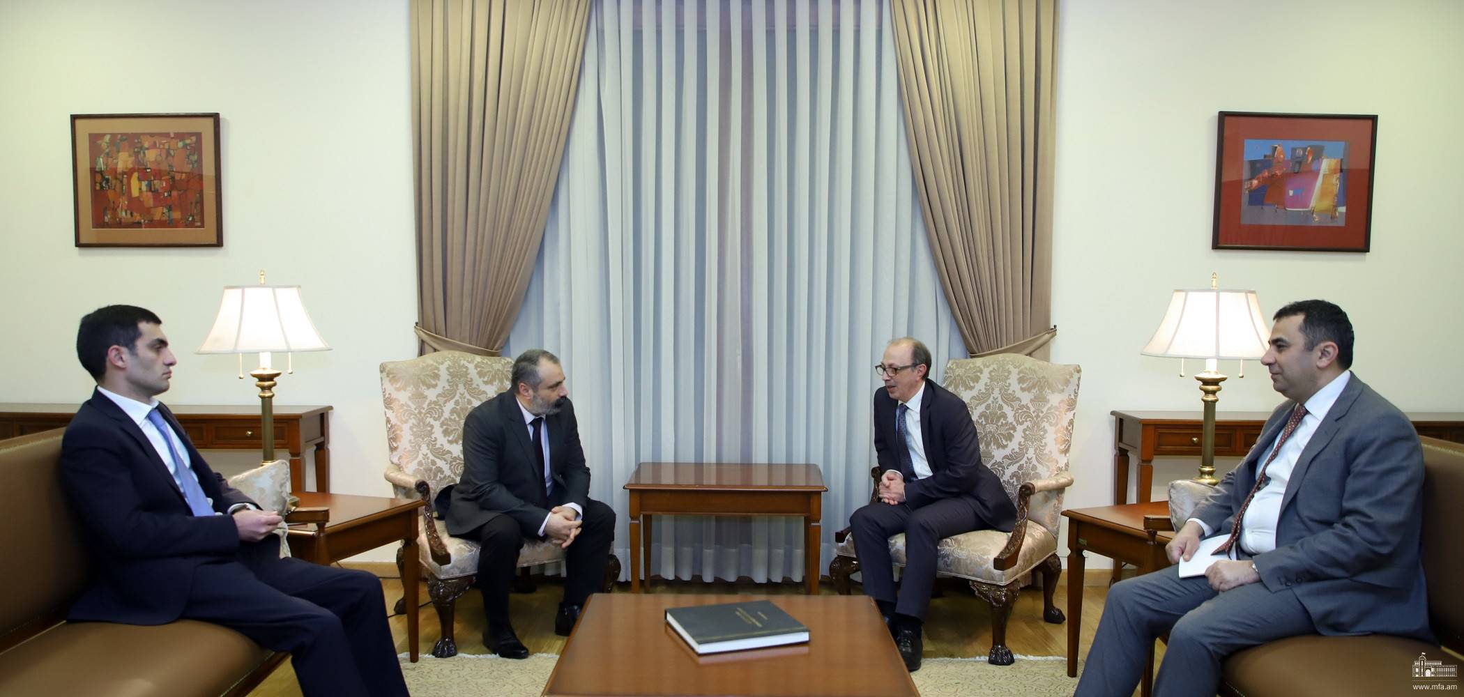 Foreign Minister of Armenia Ara Aivazian met with Foreign Minister of ...