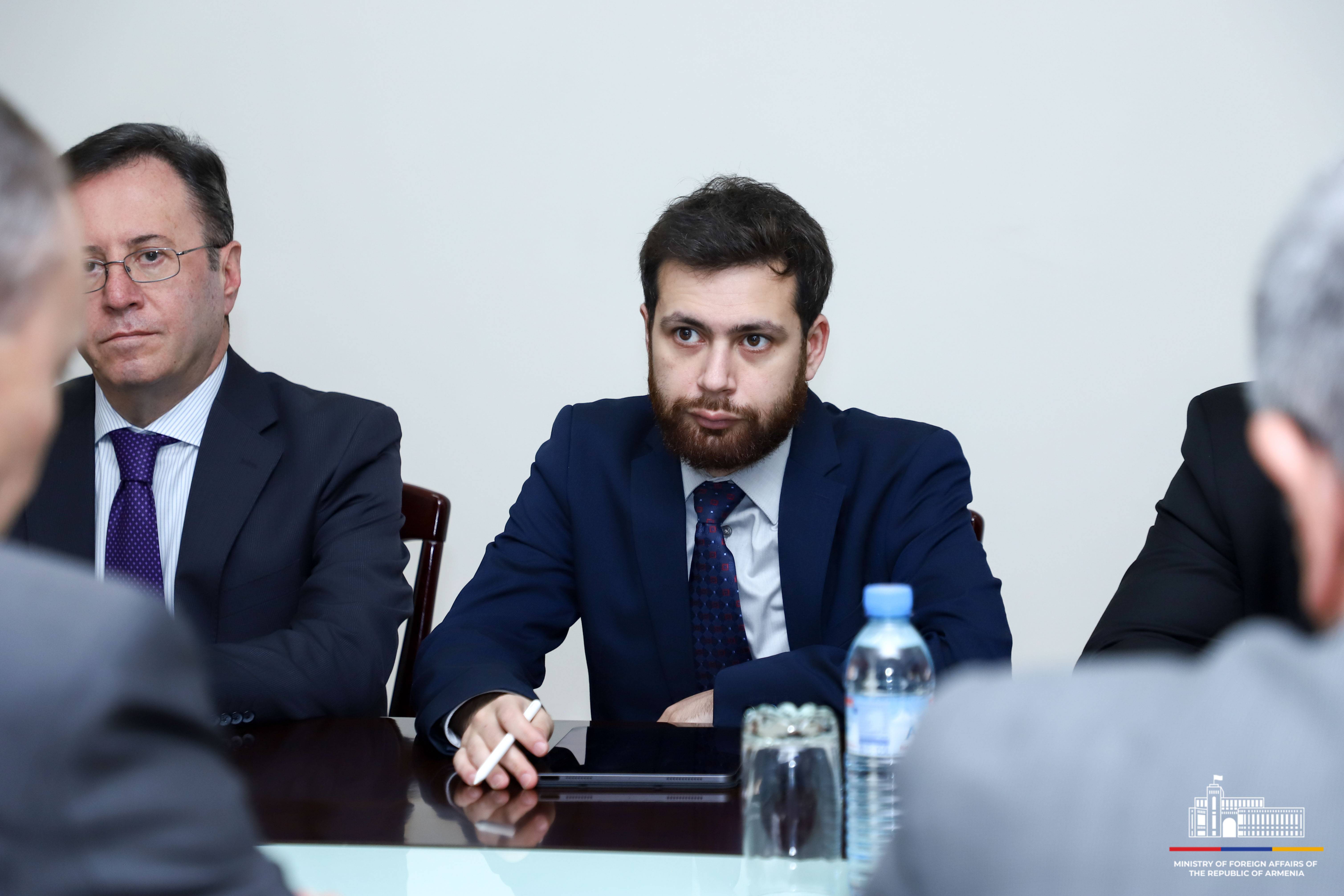 The meeting of the Deputy Minister of Foreign Affairs of Armenia with ...