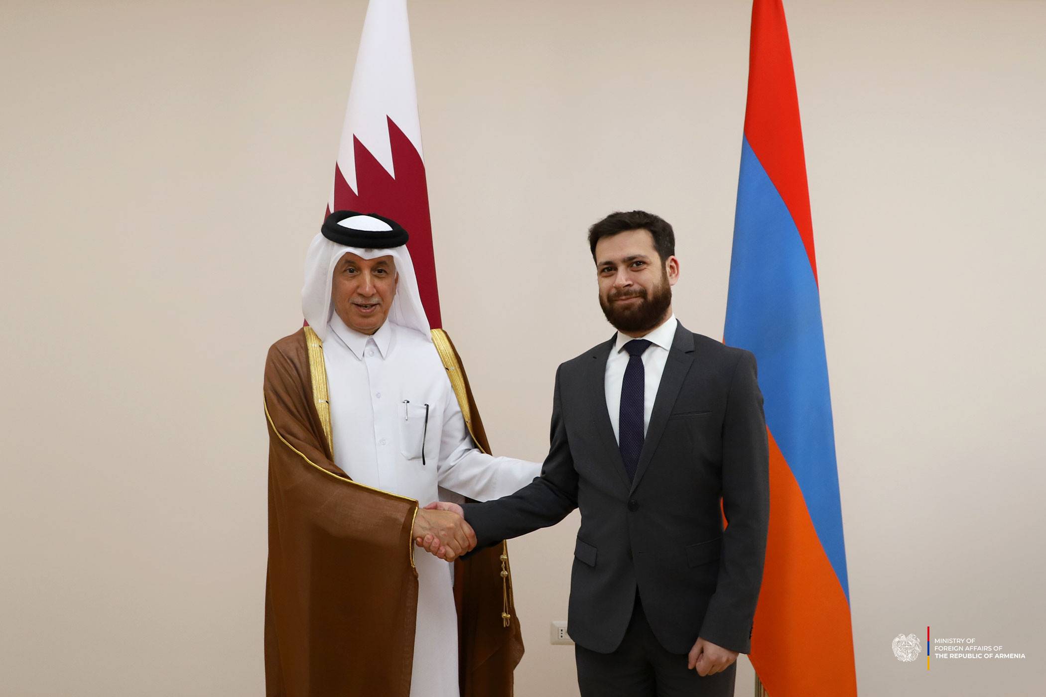 Meeting of the Deputy Foreign Minister of Armenia Vahan Kostanyan with Minister of State for ...