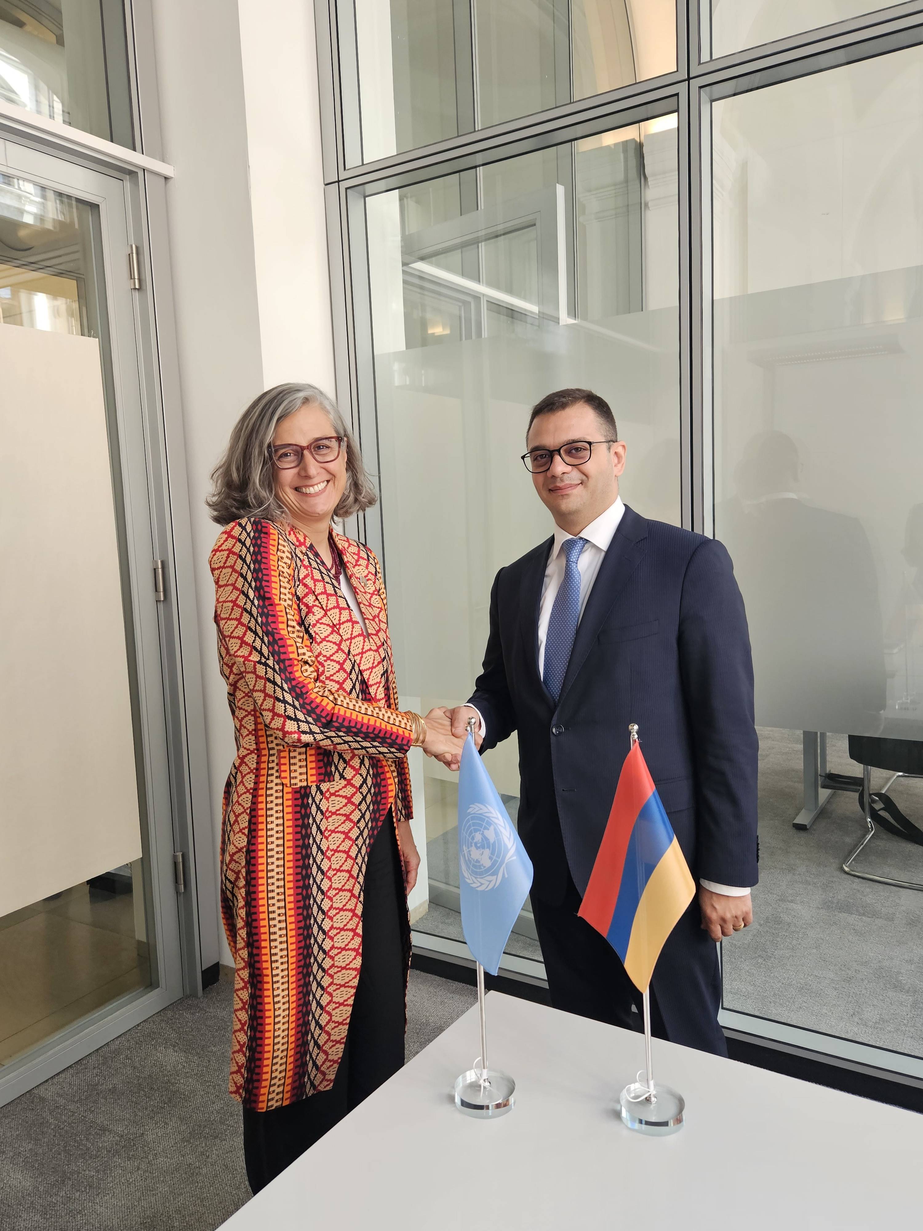 Meeting of the Deputy Foreign Minister of Armenia Robert Abisoghomonyan ...