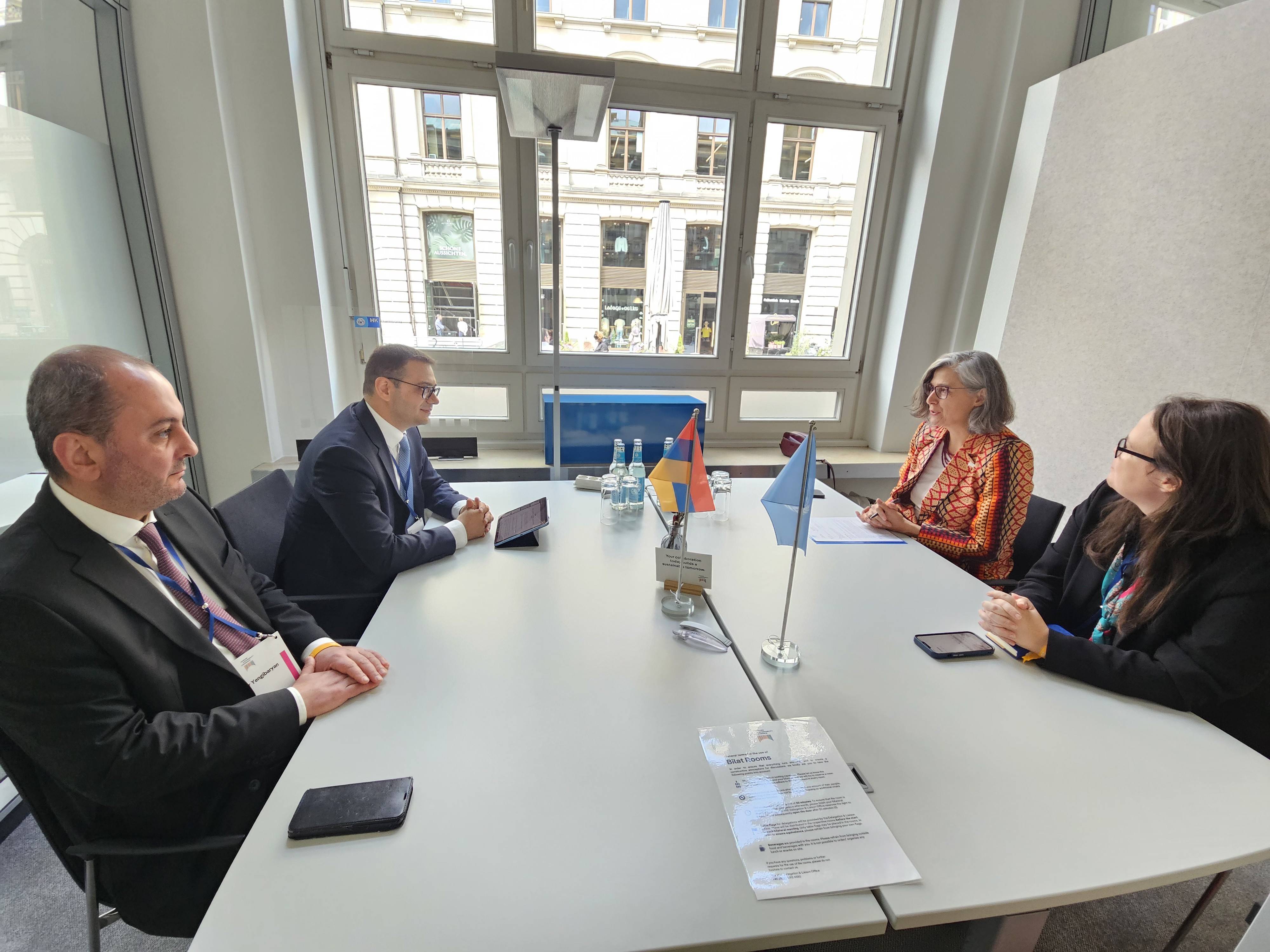 Meeting of the Deputy Foreign Minister of Armenia Robert Abisoghomonyan ...