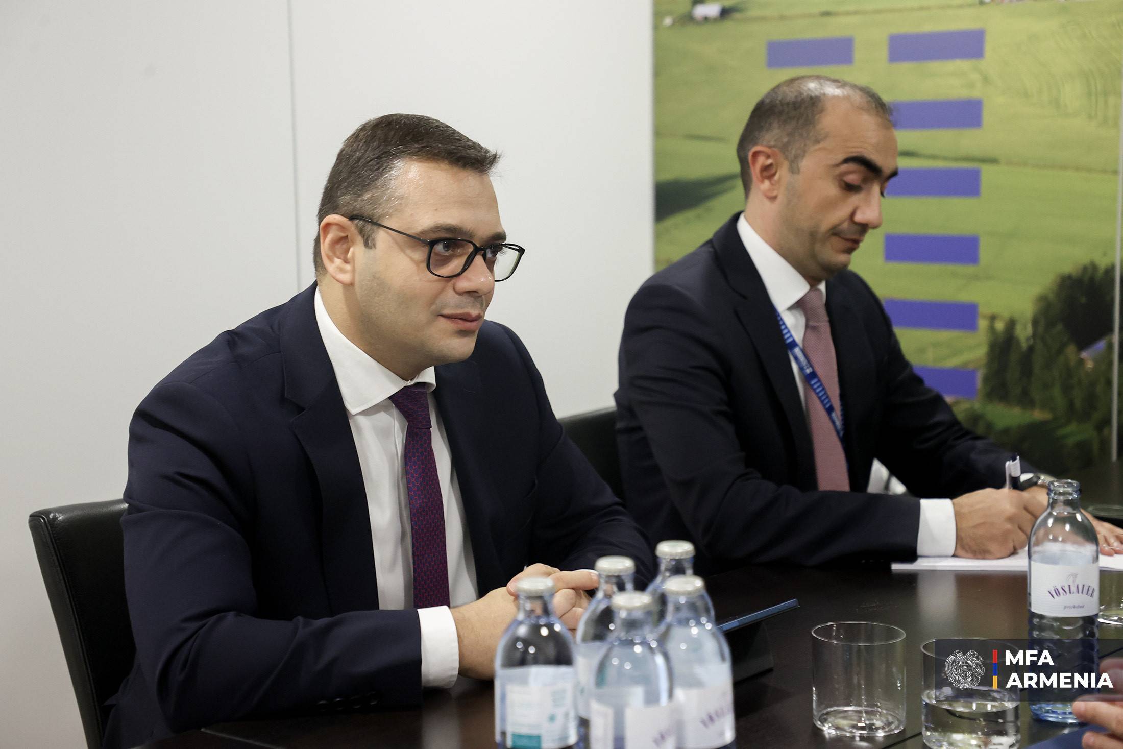 Meeting of the Deputy Foreign Minister of Armenia Robert Abisoghomonyan ...