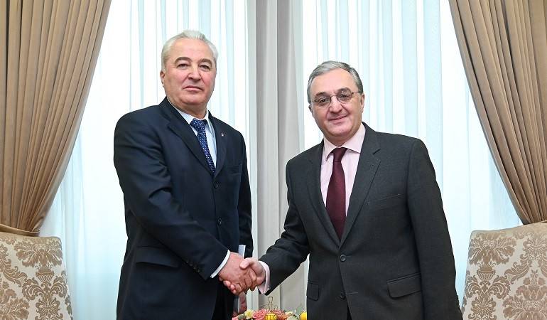 Foreign Minister Zohrab Mnatsaknayan received Ivan Kuleba, the newly appointed Ambassador of ...